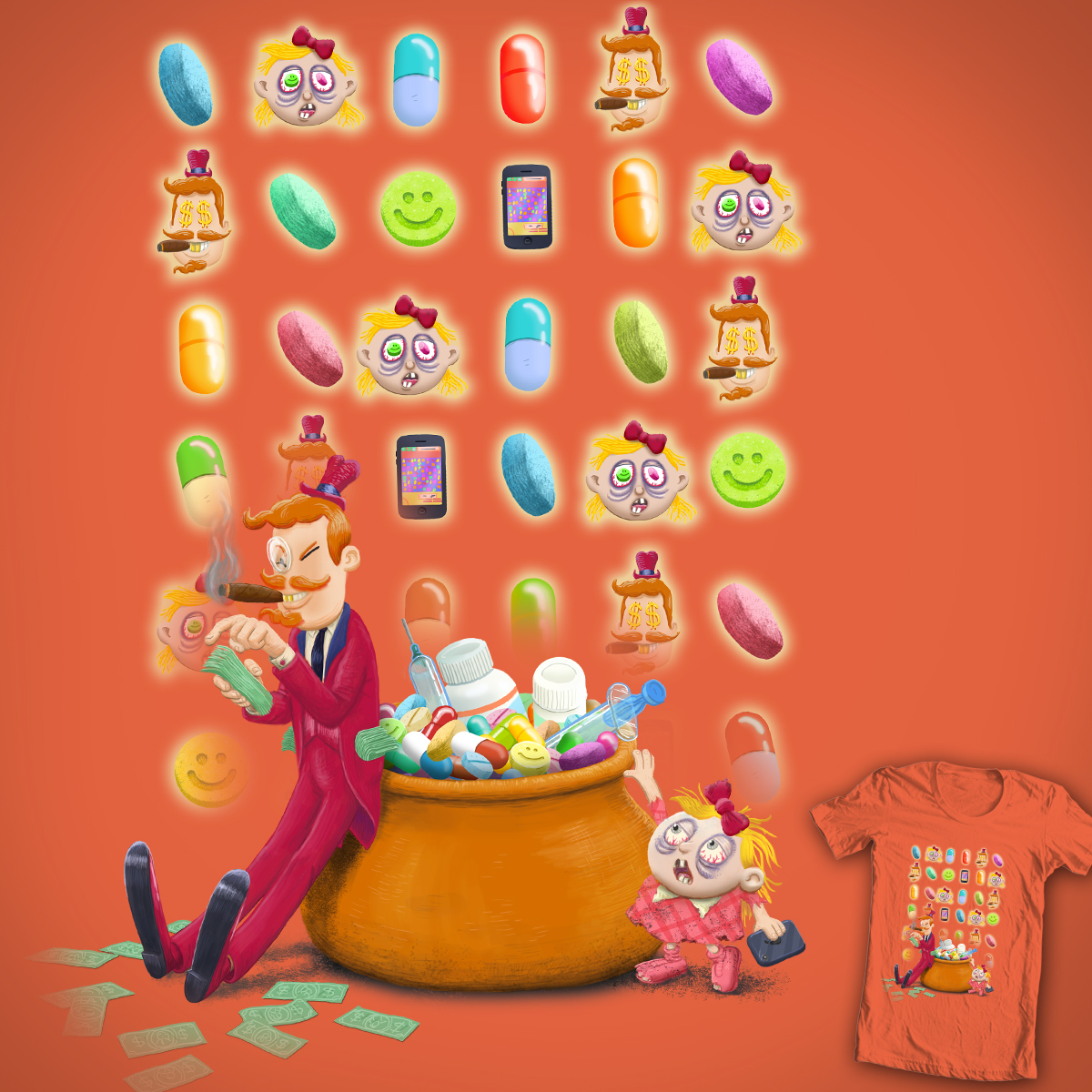 Candy addiction - Design finished, what do you think? | Threadless