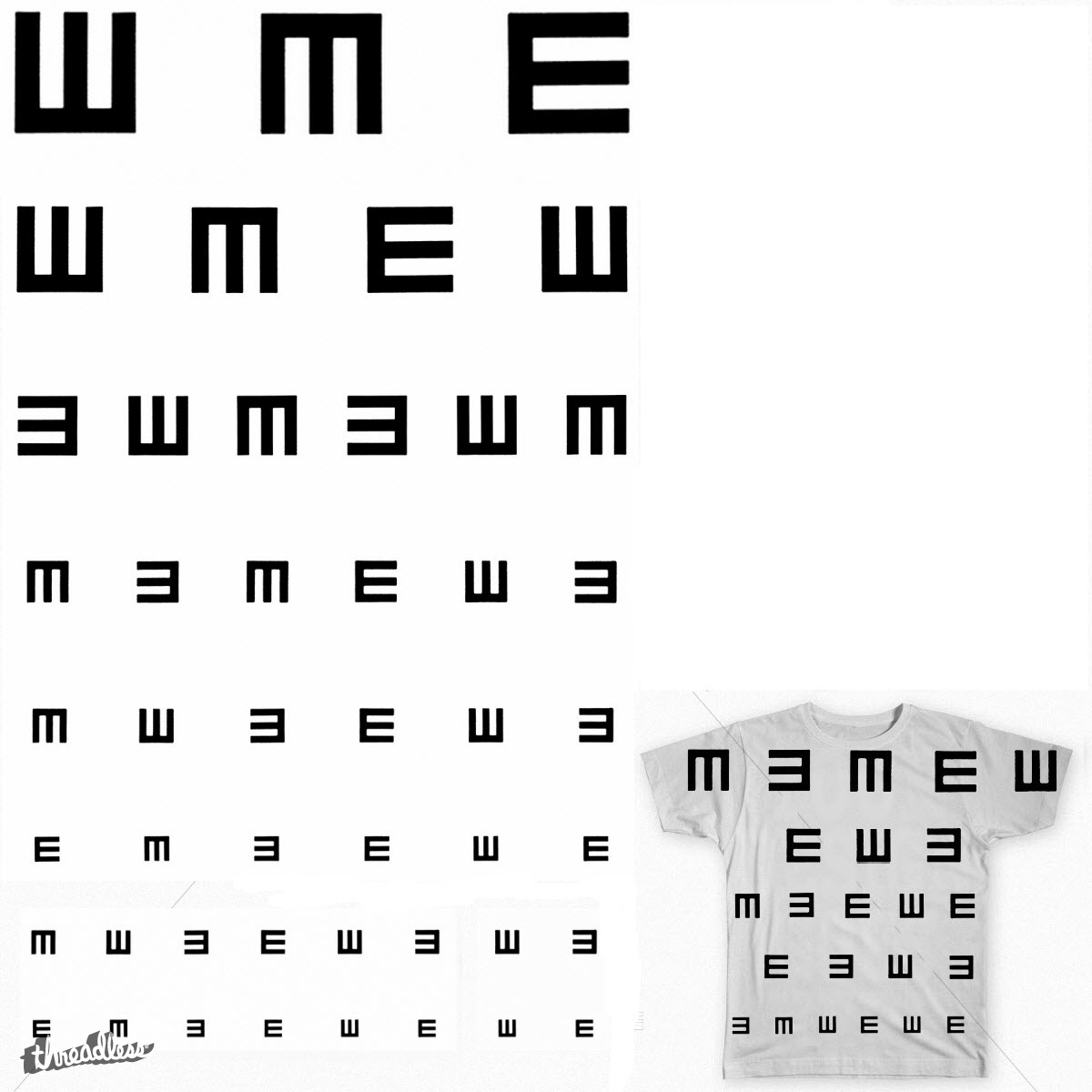 Score Snellen Chart T Shirt By Amirshirvani On Threadless